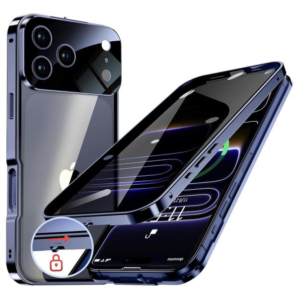 本商品はApple純正品ではなく、互換品です。対応機種：iPhone 17 Pro Max（6.9インチ・3眼カメラ）専用ロック付きと一体型レンズ保護カバー：上部にスライドボタン式のロックでケースの前後パーツをしっかり固定、万が一落下しても...