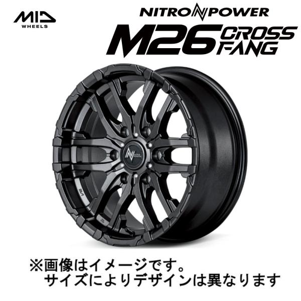 MIDホイールズ M26 クロスファング 17インチ 6.5J  6穴　6H139.7