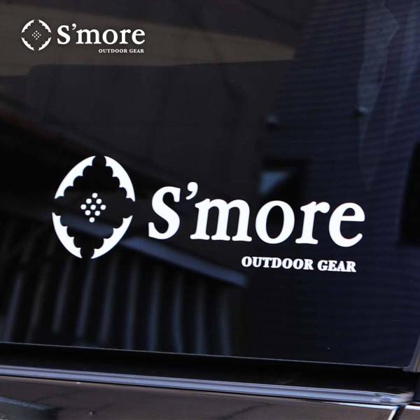 【S'more/Logo Sticker】ステッカー アウトドア ブランド S'more ステッカー 車 おしゃれ 防水ステッカー スモア カーステッカー