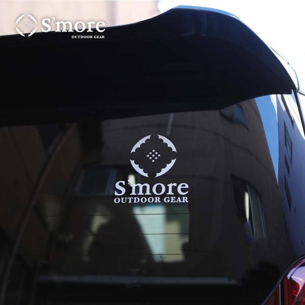 【S'more/Logo Sticker】ステッカー アウトドア ブランド S'more ステッカー 車 おしゃれ 防水ステッカー スモア カーステッカー