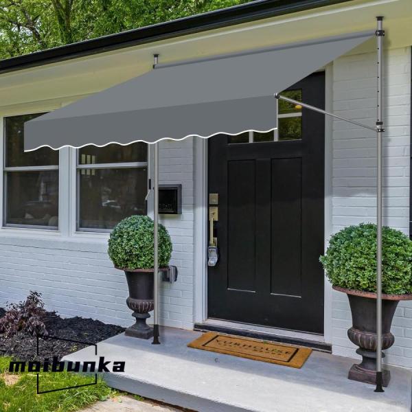 【高品質の素材】突っ張り式サンシェードのフレームは 丈夫な鋼材で作られています。抗紫外線、防汚性、防水性のあるポリエステルとPUコーティングにより、日よけは屋外での使用に最適です。また、生地は洗濯でき、汚れた場合は簡単にクリーニングできます...