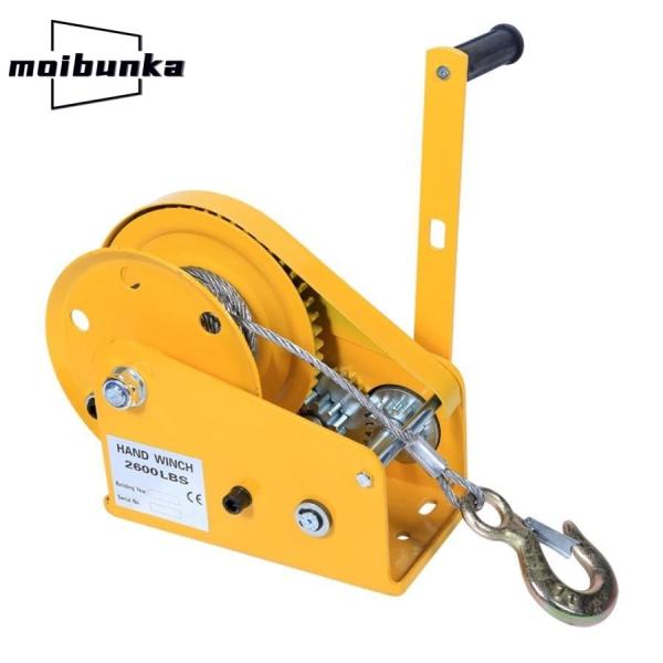 ハンドウインチ ワイヤー式 小型 荷積作業 牽引 バイク ハンドウィンチ 手動ウインチ ワイヤー 移動 荷締め 手動 ウィンチ トレーラーまたは積み込みボート用