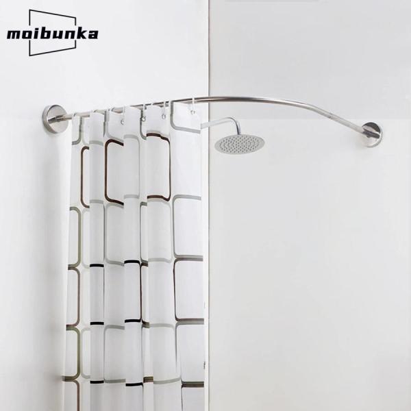 高品質の素材:L字型のシャワーカーテンレールは耐久性のあるステンレス鋼でできており、たるみ防止設計、強力な支持力、防錆性、耐食性を備えており、濡れた環境で長期間使用できます。心配しないでください、それは濡れたシャワーカーテンの重量を扱うこと...