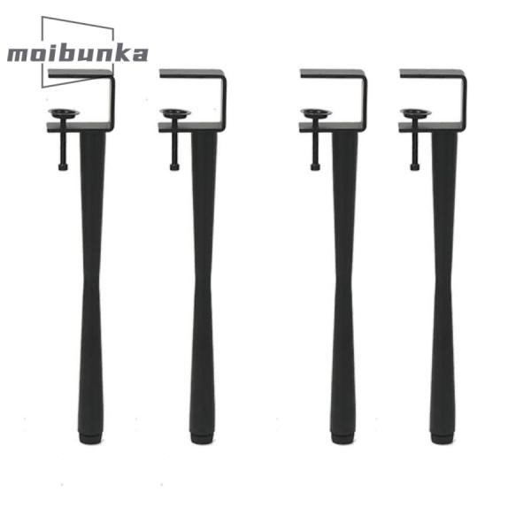 推奨される天板の厚さは1.5cm?5cm、天板のサイズは4本脚で180x100cm、3本脚の丸テーブルの直径は100cm、スツールのサイズは40x120cmです。高品質のスチール製で、再利用可能、100kgに耐えることができ、錆びにくく、傷...