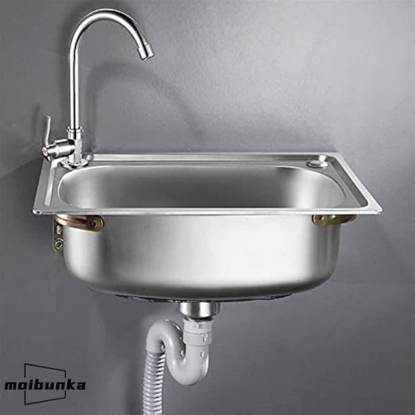 ? 高品質の素材：実用的なシンクは、耐酸化性に優れた高品質のステンレス鋼で作られています。その耐久性のある構造は安定性を提供し、ほとんどの環境で長い耐用年数を保証します? 静かなシンク：吸音アンダーコーティングと防音ラバーパッドにより、この...