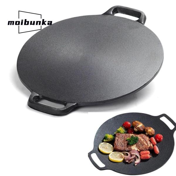 ?【複数サイズ用意】鋳鉄フライパン は28-38cmの5サイズをご用意しております。直径28cmは2?4人用、30cm/32cm/34cmは3?5人用、38cmは5?7人用です。?【多用途】平底パンで、パンケーキ、豚バラ肉、揚げ餅、リブ、パ...