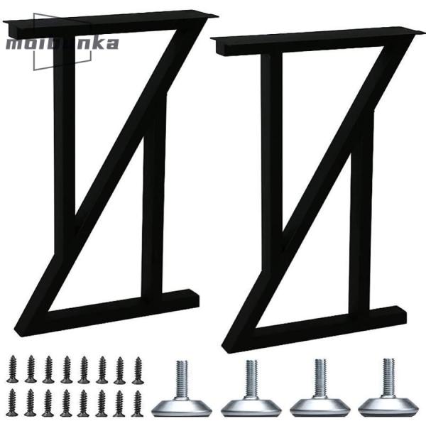 【長寿命】 テーブルベースは頑丈な亜鉛メッキ鋼管と鉄でできています。 耐荷重：100kg、屋内外での使用に適しています。 テーブルの脚には、床に傷がつかないよう調整可能なパッドが付いています。 テーブルベースはお手入れが簡単で、表面は湿った...