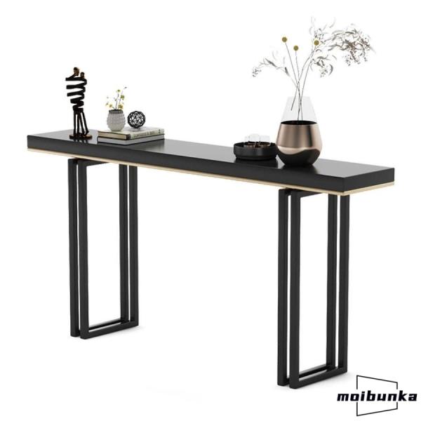 【高品質の構造】この多機能玄関テーブルは、い大理石板と高品質の金属フレームでできており、と耐久性の高い構造を作成し、とても高い安定性を確保します。スリムでおしゃれなコンソールテーブル！他にない温かみと質感が楽しめます。【おしゃれな大理石製の...