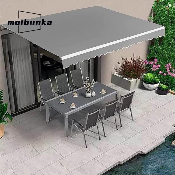 ? 高品質の素材：パティオの日よけは、スプレーペイントと酸化表面処理を施したアルミニウム合金で構成されており、丈夫で耐久性があります。生地はPU表面処理、防水、UVプルーフのポリエステル生地です。? 手動延長：手動延長により、シェルターキャ...