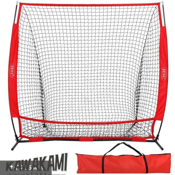 【上質材料】網は粉末コーティング鋼フレームを採用し、ポリエステル繊維は堅固です。足ごとにゴム足があります、安定性が増します。【構造】破れにくい素材で、ボールを投げる時に、より大きな安定性が増しました。【打撃エリアの目標】適切な高さと打撃エリ...