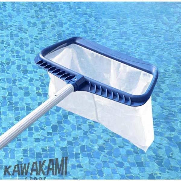 ? 掃除ネット 材料：高品質のアルミニウム+プラスチック製，エッジは丸みを帯びており、鋭いエッジはありません。? 特徴 : 必要な水深に合わせて調整が容易なテレスポールが付いています,微細な穴とスリットを備えた暗号化リーフネット,小さな破片...