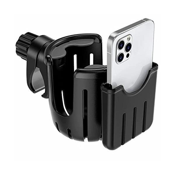 製品仕様材質：ABS+シリコン サイズ：15.5x10x9.5cm。 重量：約330ｇ。 軽量で十分な強度があり、使い心地が良く耐久性があります多機能ドリンクが置けるだけでなく、6.0インチ以下のスマホも収納できます。それはあなたのすべての...