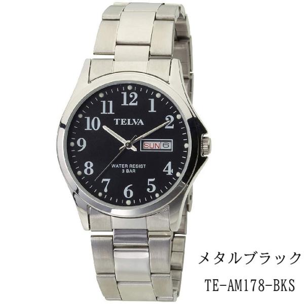 クレファー TELVA テルバ アナログウオッチ メンズ 腕時計 日本製ムーブメント 日付・曜日付 TE-AM176、TE-AM177、TE-AM180、TE-AM179、TE-AM178 ...