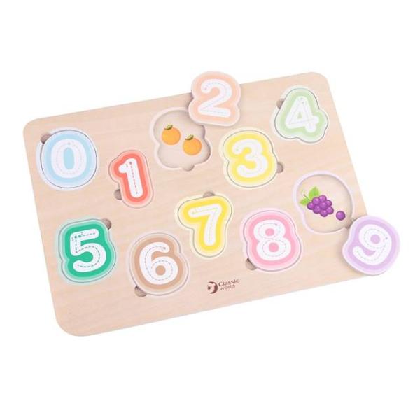 型はめパズル 数字  数 1歳半 2歳 3歳 誕生日 プレゼント クリスマスプレゼント 出産祝い 赤ちゃん おもちゃ 木のおもちゃ 木製 知育玩具 男の子 女の子 型は目 幼稚園 保育園