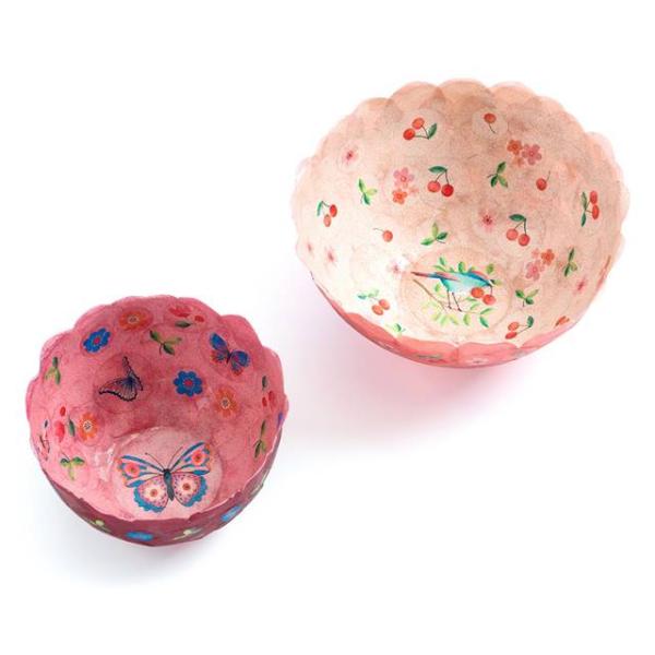 フランスDJECOジェコのデザイン工作キット。7歳8歳くらいの女の子のプレゼントにおすすめです。紙を貼り合わせて小物入れにかわいいピンクのボウルを作りましょう。女 子供向け 子供用 小学生 低学年誕生日プレゼント クリスマスプレゼント入学祝...