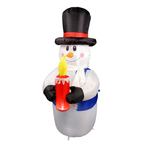 クリスマスの店舗飾りやディスプレーに使える、スノーマンの小型エアーブローです。■大きさ : 高さ156cmX幅62cmX奥行78cm■室内用■材質 : ナイロン■ACアダプター■付属品 : 取り付けひも・ピック■消費電力 : 15.1W■コ...