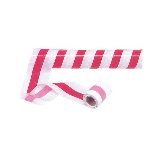 お祭りやイベントなどで使用する、棒や柱に巻き付ける紅白のテープです。細目の棒や柱を巻くのに適しています。粘着剤は付いていません。■長さ : 50m■幅 : 赤白合わせて7.5cm（赤色の部分の幅は2.5cm）■材質 : ビニール※生産ロット...