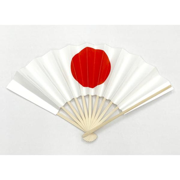 ■広げた時の大きさ : 縦27cmX横43cm■日の丸は両面に入っています。■材質 : 和紙の3枚合わせ紙・竹■9寸11間（27cmの長さで骨は11本）◆メール便でのポスト投函となります。お届けは発送の翌日から3日後となります。お届け日時指...