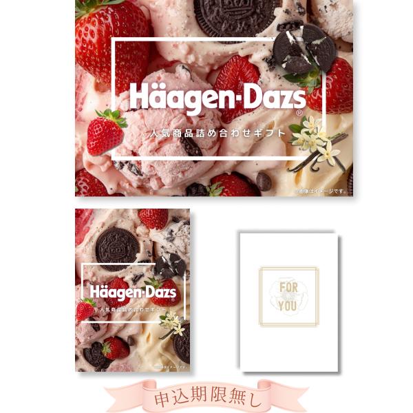 【ハーゲンダッツアイスセット 目録＆A4パネル付】内容について景品はすべて「目録（引換依頼用カード）」での発送となります。景品本体は目録に記載されたQRコードから専用サイトにアクセスし、お申し込み後、通常2〜3週間程度でご指定のご住所までお...