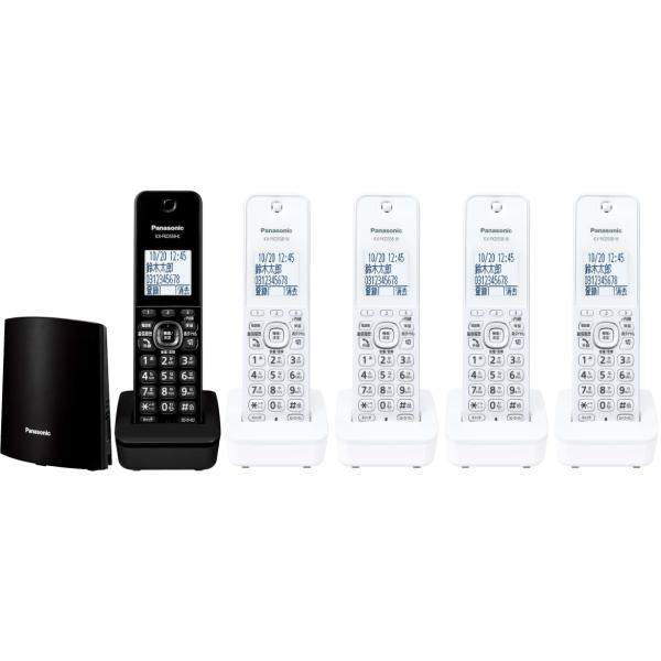 全子機、漢字表示対応 着信LED搭載です。親機（電話回線送受信機）＋子機1台商品に増設子機4台を増設した商品（子機合計5台）になります。付属品含めすべて新品。増設子機の増設設定済みで安心。梱包箱は1つにまとめ送料サイズを抑えお値段に還元（メ...