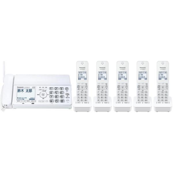 親機KX-PD360-W＋増設子機FKD405(カナ表示)5台商品になります。お得なセット価格。また、商品を梱包箱一つにまとめ送料サイズを抑え商品お値段に還元。上記により特価にてご提供です。増設子機の登録設定済みで安心。付属品含めすべて新品...