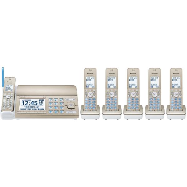 みてから印刷搭載で親機の受話器もコードレスタイプの最上位多機能FAX電話機です。通常セット商品は子機２台までの為、子機をもっと必要な方にご用意したセット商品のご提供です。親機＋子機1台set商品に子機4台を増設した商品(子機合計5台）になり...