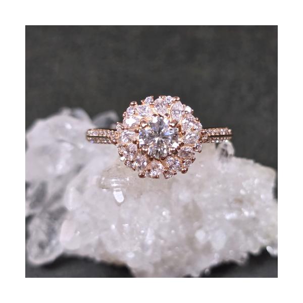 R2157モアサナイト0.44ct脇石：キュービックジルコニアシルバー925 18KGPリングフリーサイズ （11号〜21号位）※サイズを合わせてからお届けさせていただきますので、ご注文の際はご希望のサイズをお知らせください縦：10.7ミリ...