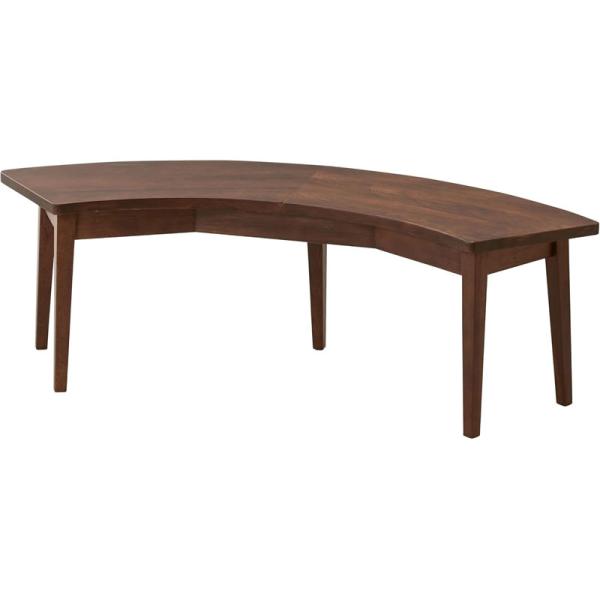 ★ホワイトアッシュ無垢材を使用した半円型のダイニングベンチです。躍動感ある杢目が特徴的です。別売りで105cmテーブル、135cmテーブルがあります。●サイズ：W1330×D480×H420（mm）●材質：ホワイトアッシュ無垢●塗装：ウレタ...