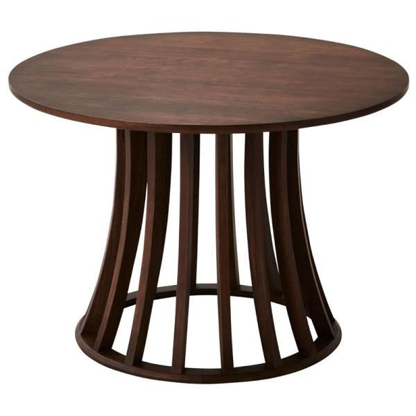 ★ホワイトアッシュ無垢材を使用した迫力あるラウンドダイニング テーブルです。流動的な脚部デザインは個性的で高級感ある仕上げとなっています。躍動感ある杢目が特徴的です。別売りで135cmサイズ、ダイニングベンチがあります。※商品の配達は追加料...