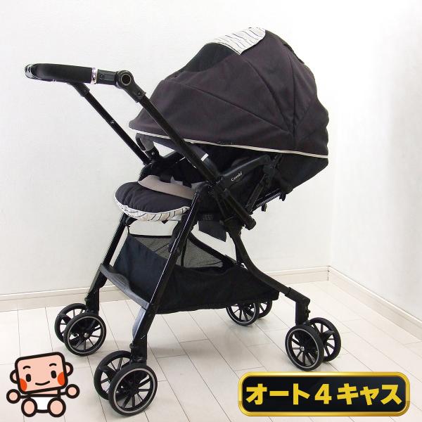 ■ 商品のご説明コンビのベビーカー『スゴカル 4キャス コンパクト エッグショック』です。押すのも軽い、持つのも軽軽い、優れたベビーカーです。赤ちゃんをだっこしたまま、片手で開閉が出来る『ワンハンドベビーカー』です。進行方向の前輪がクルクル...