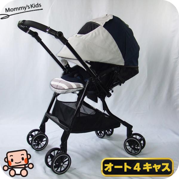 ■ 商品のご説明コンビ combiのベビーカー『スゴカル 4キャス コンパクト』です。押すのも軽い、持つのも軽軽い、優れたベビーカーです。赤ちゃんをだっこしたまま、片手で開閉が出来る『ワンハンドベビーカー』です。進行方向の前輪がクルクルキャ...