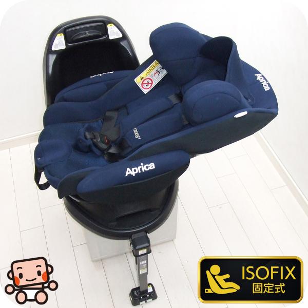 Aprica アップリカ【ディアターン プラス ISOFIX AB】です。新生児期から4歳頃まで使用できる、ISOFIX固定タイプの回転式チャイルドシートです。新生児期は、赤ちゃんが呼吸をしやすい「平ら」なベッド型として使用できるモデルです...