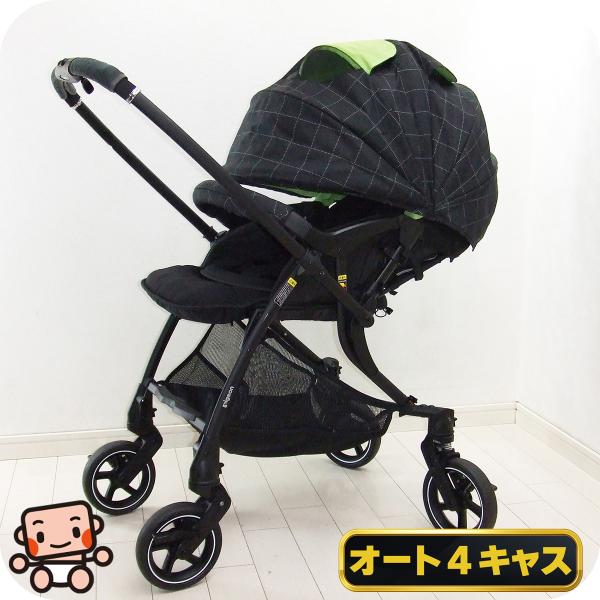 ■ 商品のご説明ピジョンのベビーカー『ランフィ』です。4輪ともシングルタイヤ仕様で走行がかなりスムーズな設計です。トレンドのハイシート仕様のベビーカーで、見た目もかなりGOODです。・段差乗り越え性が向上！クラス最高レベルの段差乗り越え性※...