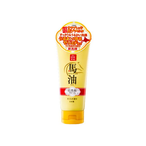 国産馬油と汚れ吸着成分炭配合の洗顔フォームです。●国産の良質な馬油配合人の皮脂に極めて近く、万能油として知られる馬油。スーッと馴染んで、洗い上がりも素早く浸透してべたつきません。●汚れ吸着成分炭配合炭が毛穴に詰まった汚れや余分な皮脂、角質ま...