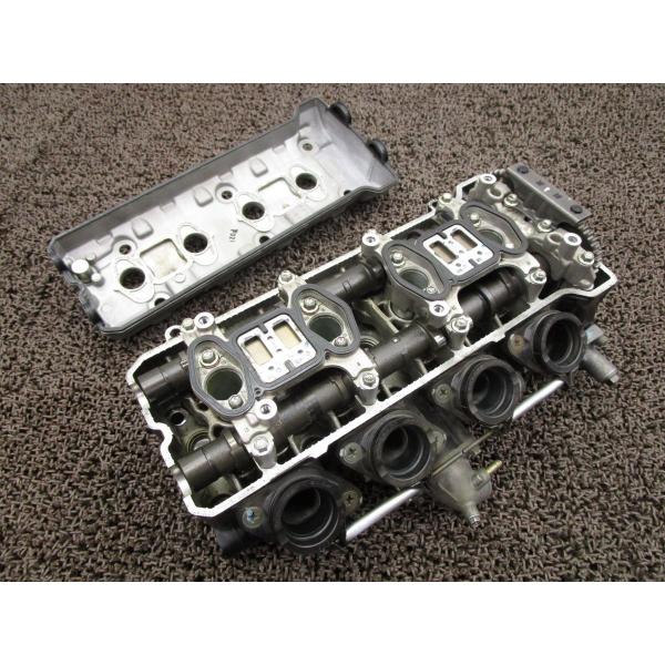 GSR400　シリンダーヘッド商品説明使用感等に伴うキズ、サビございます。ネジ穴が1本飛び出している箇所ございます(画像9枚目参照)。商品の状態は、画像にてご確認下さい。OH素材に、いかがですか♪中古品の為、神経質な方のご入札はご遠慮願いま...