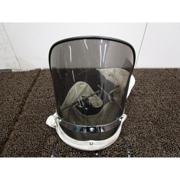 GN125　社外 アサヒ スクリーン 風防商品説明始動確認済み車両からの取り外しとなります。使用感等に伴うキズございます。布に汚れ、破れございます。商品の状態は、画像にてご確認下さい。カスタム素材に、いかがですか♪中古品の為、神経質な方のご...