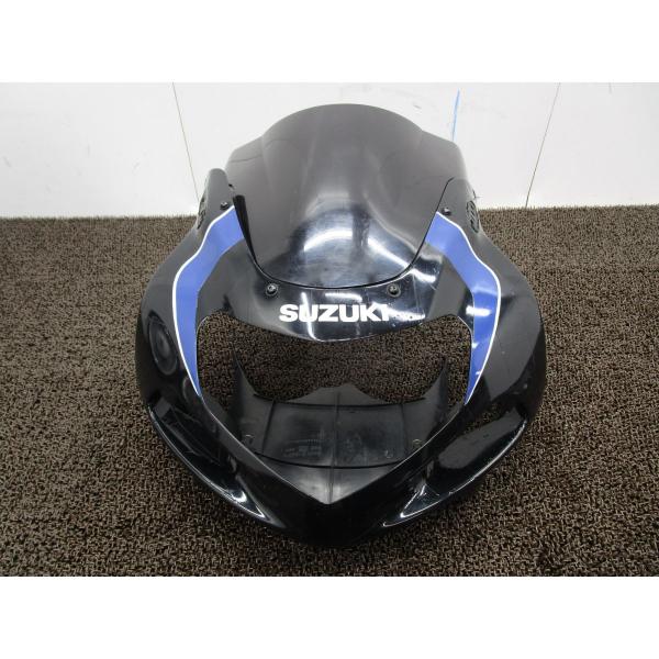 GSX-R750　アッパーカウル スクリーン商品説明始動確認済み車両からの取り外しとなります。使用感等に伴うキズございます。スクリーンにヒビございます。商品の状態は、画像にてご確認下さい。修復素材に、いかがですか♪中古品の為、神経質な方のご...