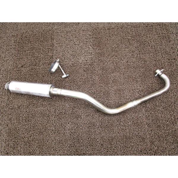 KSR110　ADIO BB SHOOT マフラー サイレンサー商品説明始動確認済み車両からの取り外しとなります。使用感等に伴うキズ、サビございます。ガリキズございます。商品の状態は、画像にてご確認下さい。修復素材に、いかがですか♪中古品の...