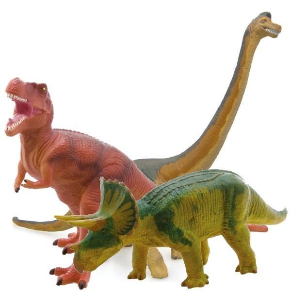 NEWビニールモデル人気恐竜3体セット ティラノサウルス、トリケラトプス、ブラキオサウルス 70673-70640-70670ホビー 玩具 雑貨 フィギュア 恐竜 ビニール モデル 【商品名】NEWビニールモデル人気恐竜3体セット 【セット...