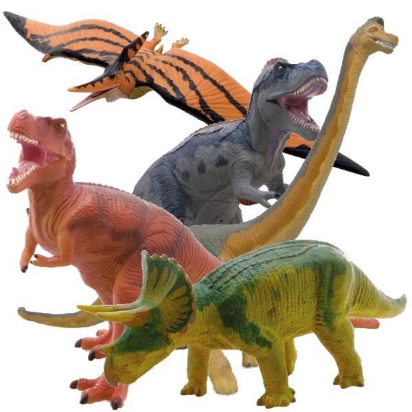 NEWビニールモデル人気恐竜5体セット ティラノサウルス、トリケラトプス、ブラキオサウルス、プテラノドン、羽毛ティラノサウルス 70673-70640-70670-70671-70688ホビー 玩具 雑貨 フィギュア 恐竜 ビニール モデル...