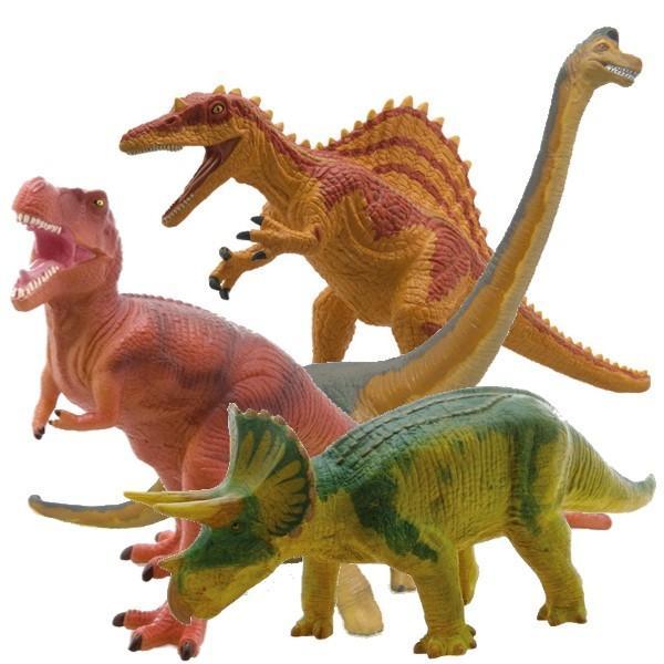 NEWビニールモデル人気恐竜4体セット ティラノサウルス、トリケラトプス、ブラキオサウルス スピノサウルス 70673-70640-70670-70666ホビー 玩具 雑貨 フィギュア 恐竜 ビニール モデル 【商品名】NEWビニールモデル...