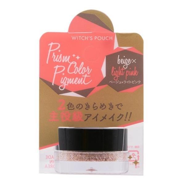 商品名 ウィッチズポーチ プリズムカラーピグメント 3.5g ベージュ×ライトピンク/ピンク×パープル/ブルー×ゴールド 韓国コスメ 化粧品 アイシャドウ アイカラー ラメ グリッター パール 内容量 3.5g 成分 シクロペンタシロキサン...