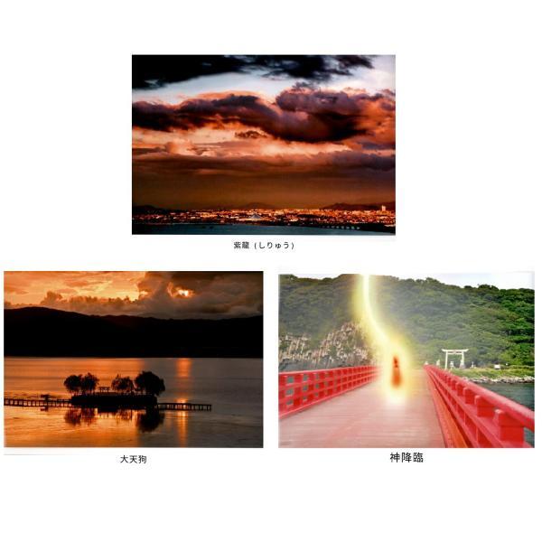 [商品名]秋元隆良氏 奇跡の写真 紫龍しりゅう/大天狗/神降臨原材料　印画紙サイズ・ゴールドカラー額：約415m×315mm、重量約980g・窓抜きサイズ（作品の見える大きさ）：約300mm×195mm商品構成銀塩写真×1、額×1注意事項『...