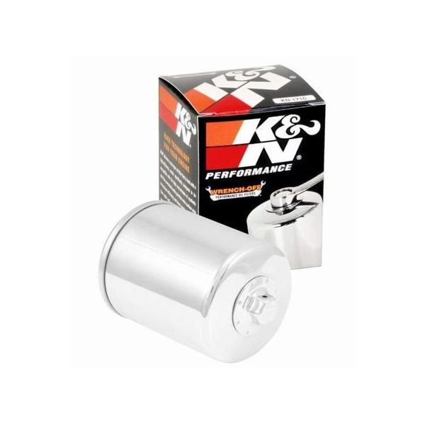 ブランド: K&amp;N(ケーアンドエヌ)モデル名: KN-171C商品重量: 367 g梱包サイズ: 10.8 x 8.6 x 8.2 cm色: クロームアメリカ直輸入品　日本語説明書の付属はございません。適合:*Harley-Davi...