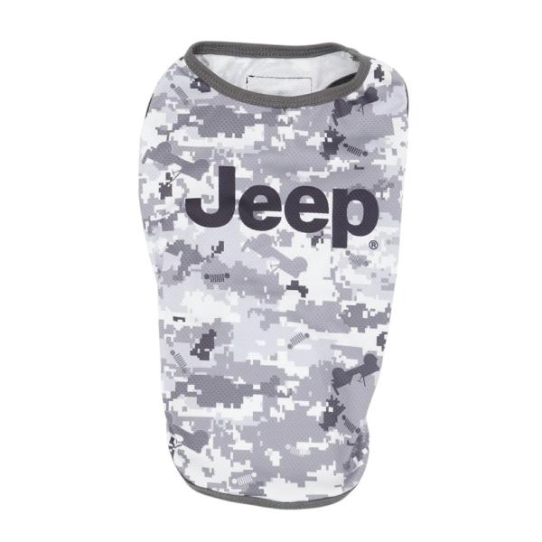 SUVのパイオニア Jeep(R)公式ライセンス夏を楽しむスーパークールペットウェア！●濡らして、絞って、振るだけで瞬間COOL!!●外遊びの大好きなわんちゃんにぴったり！お出かけや夜のお散歩、キャンプやアウトドアにも大活躍♪●接触冷感糸で...