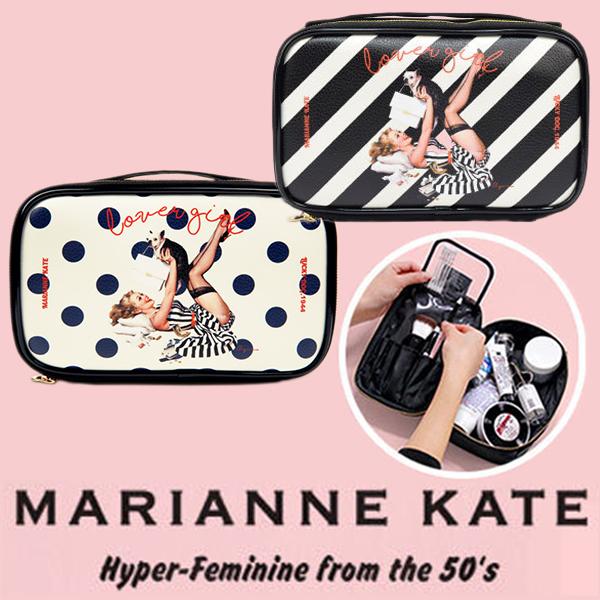 【発売日：2017年07月10日】MARIANNE KATE マリアンケイト ラバーガール化粧ポーチ（L）/ MK-975-976■素材：S/L、 Poly、 metal■サイズ（約cm）：21x13x6■ラッピング対応：不可■生産国：KOREA