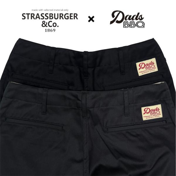アメリカ南部・メンフィスのBBQカルチャーをインスピレーションに誕生した『Dads BBQ』とのコラボT/Cチノトラウザーパンツ。「CHARCOAL」「BLACK」の2色が新たにリリース。BBQグリルの前で豪快にブロック肉を焼き上げるアメリ...