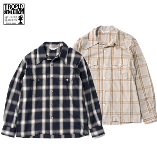 オーガニックコットンツイルの60sスタイルオンブレチェックシャツ。衿先の長いロングポイントカラーはワークシャツと異なる、フラップポケットは柄合わせ、背面のショルダータック、裾開きの切り替え、袖裏から脇まではパイピング処理、クラシカルなディテ...