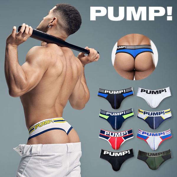◆ PUMPアンダーウェア メンズ Tバック BRIEF STYLE MESH CUP THONG ◆カナダ・モントリオール発のアンダーウェア。大胆不敵。マニッシュなエロチズム、強烈に洗練されたカラースタイルとフォルムで注入。太いゴムバンド...