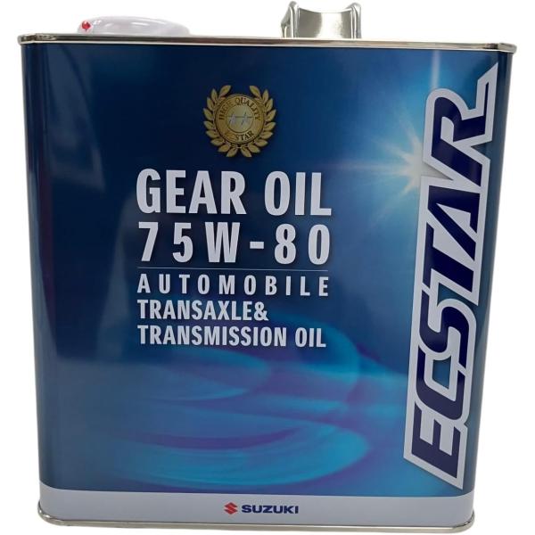 ブランド スズキ(Suzuki)パッケージ情報 カン液体容量 3000 ミリリットル粘度 75W-80引火点 130 摂氏スズキ純正のトランスアクスル＆ミッション　ギヤオイルです